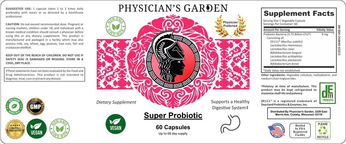 07) Super Probiotic - Supports Healthy Digestive System – Physician's ...